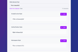 Fancy Text Generator - Bloggersideas